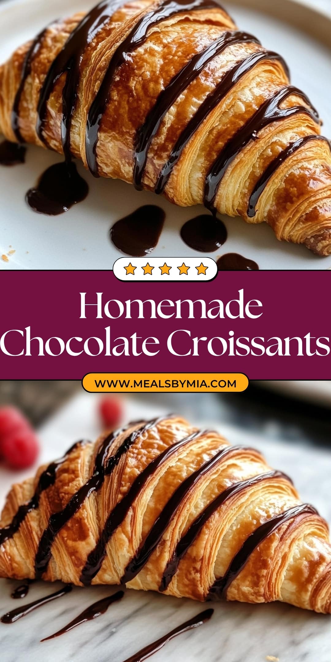 Homemade Chocolate Croissants - Decadent Parisian Morning Recipe