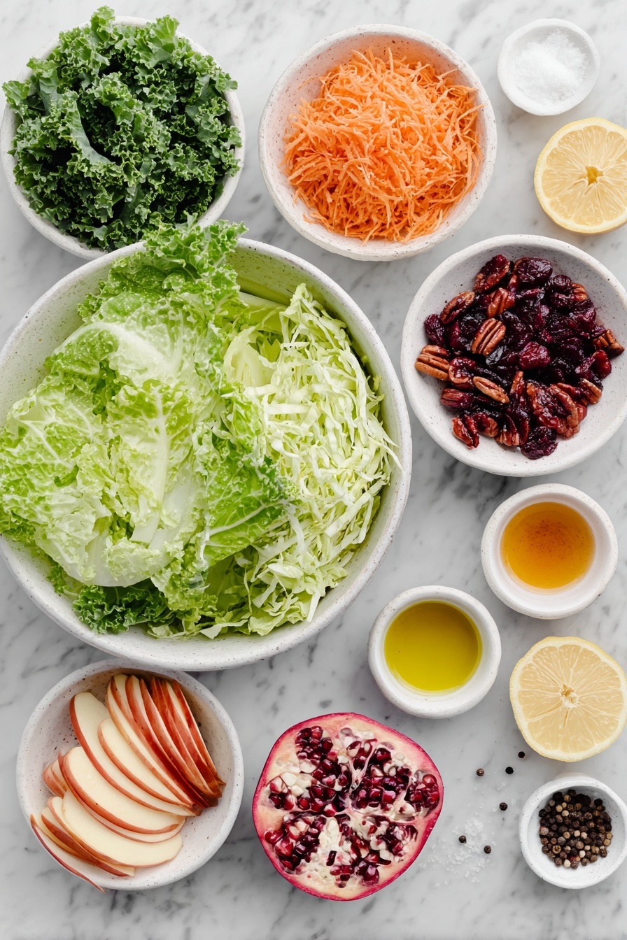 Winter Kale Salad with Pomegranate and Goat Cheese | Bright & Fresh