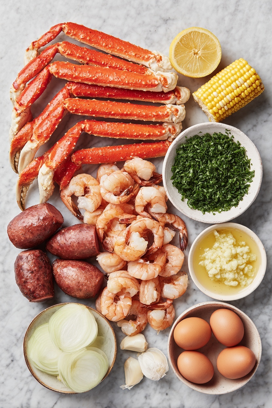 Cajun Seafood Boil with Garlic Butter Sauce | Flavorful Feast
