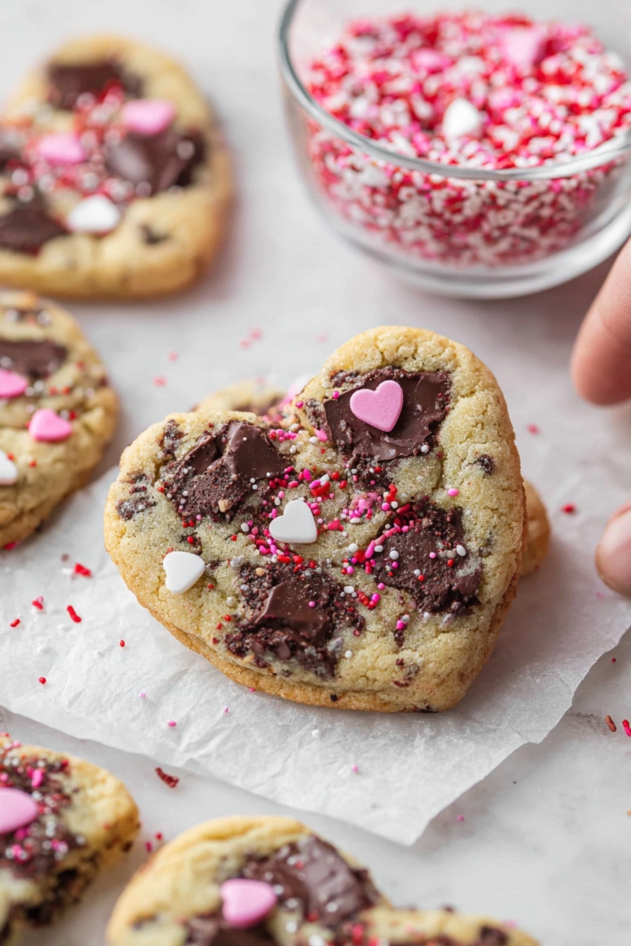 Heart Shaped Chocolate Chip Cookies – Irresistibly Cute & Delicious
